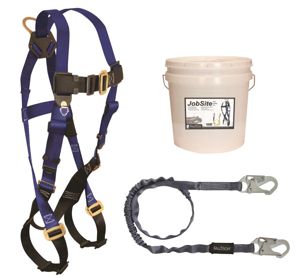 Falltech Fall Protection Starter Kit - 7015 Harness 8259 Sal 5005P Gear ...
