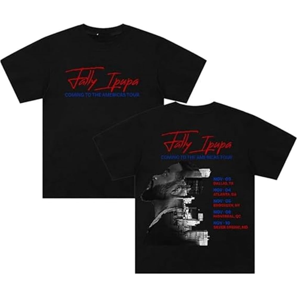 Fally Ipupa Tour T-Shirt Merch New Print Street Short Sleeve Unisex ...