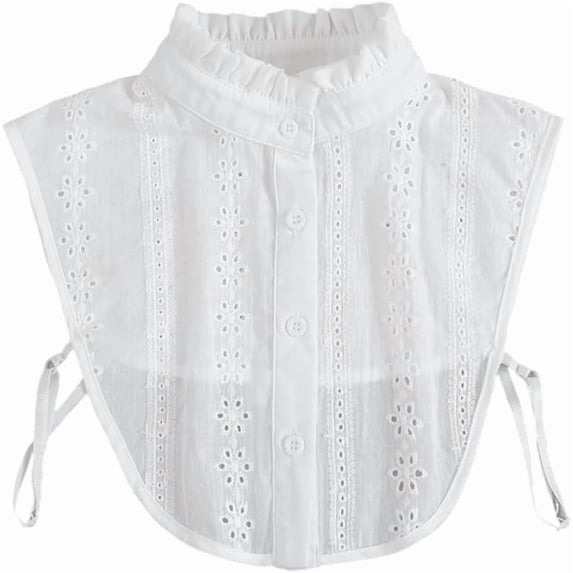 False Collar White Lace Detachable Blouse Dickey Collars Half Shirts ...