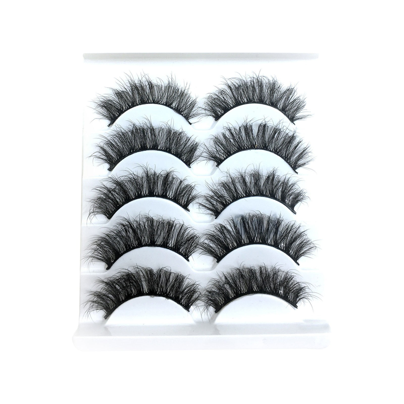 False Eyelashes - 10 Pairs, 8D Dramatic, Faux Mink, Long Thick Curly ...
