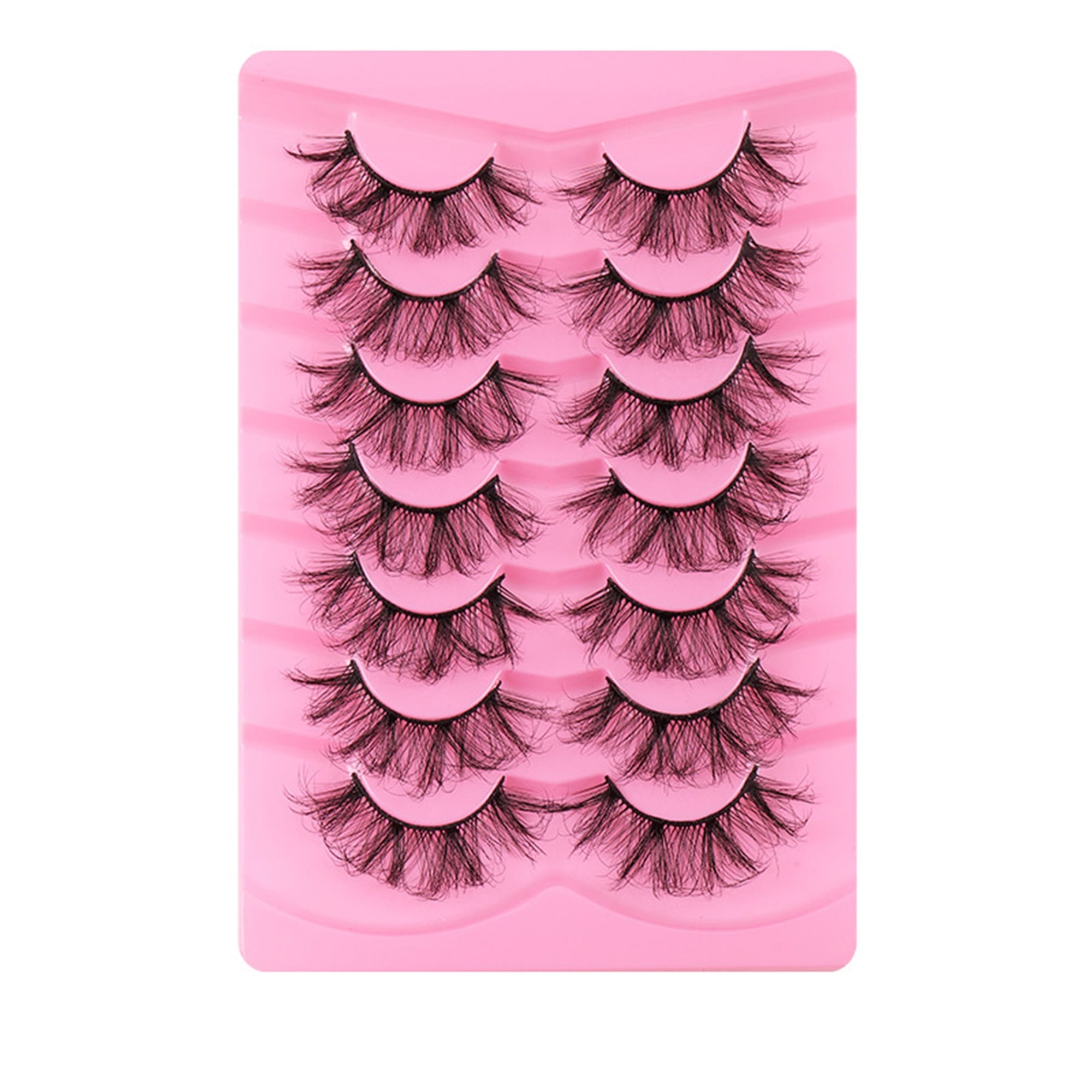 False Eyelashes Cat Fluffy Volume Strip Lashes Dramatic Wispy Faux Mink ...
