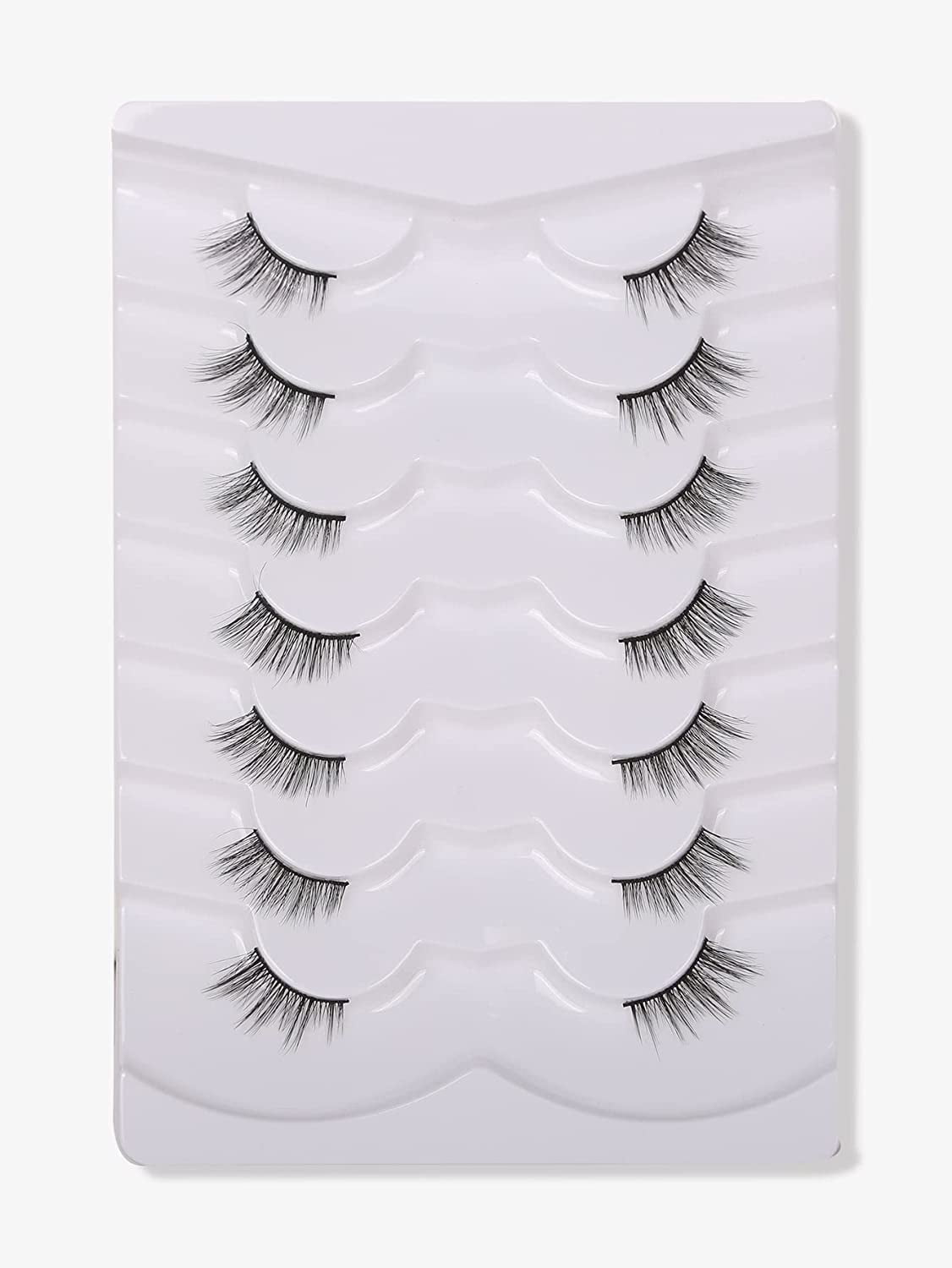 Walmart Natural Half Lashes, Short Wispy False Eyelashes, 7 Pairs ...