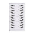 10 Pairs Pack of Short Fluffy Faux Mink Accent Eye Corner Lashes, Cat ...