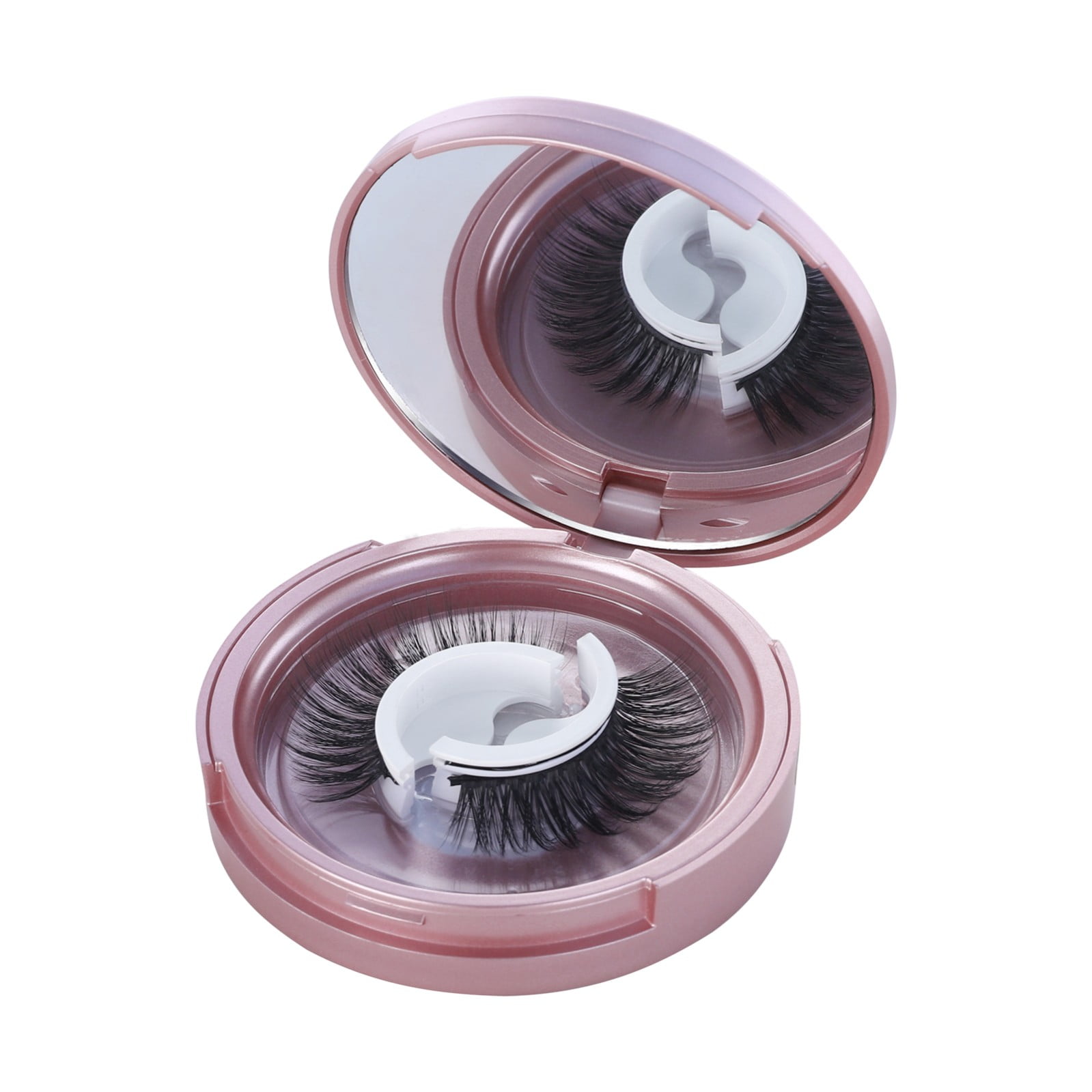 False Eyelashes Thick Natural Reusable Adhesive Eyelashes Without Glue ...
