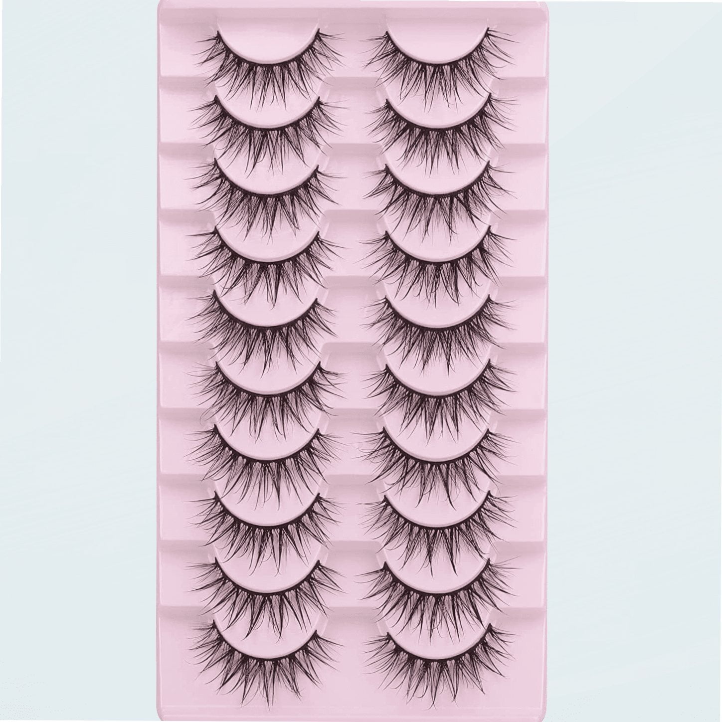 False Eyelashes Wet Lashes Spiky Manga Volume Eyelashes Natural Wispy ...