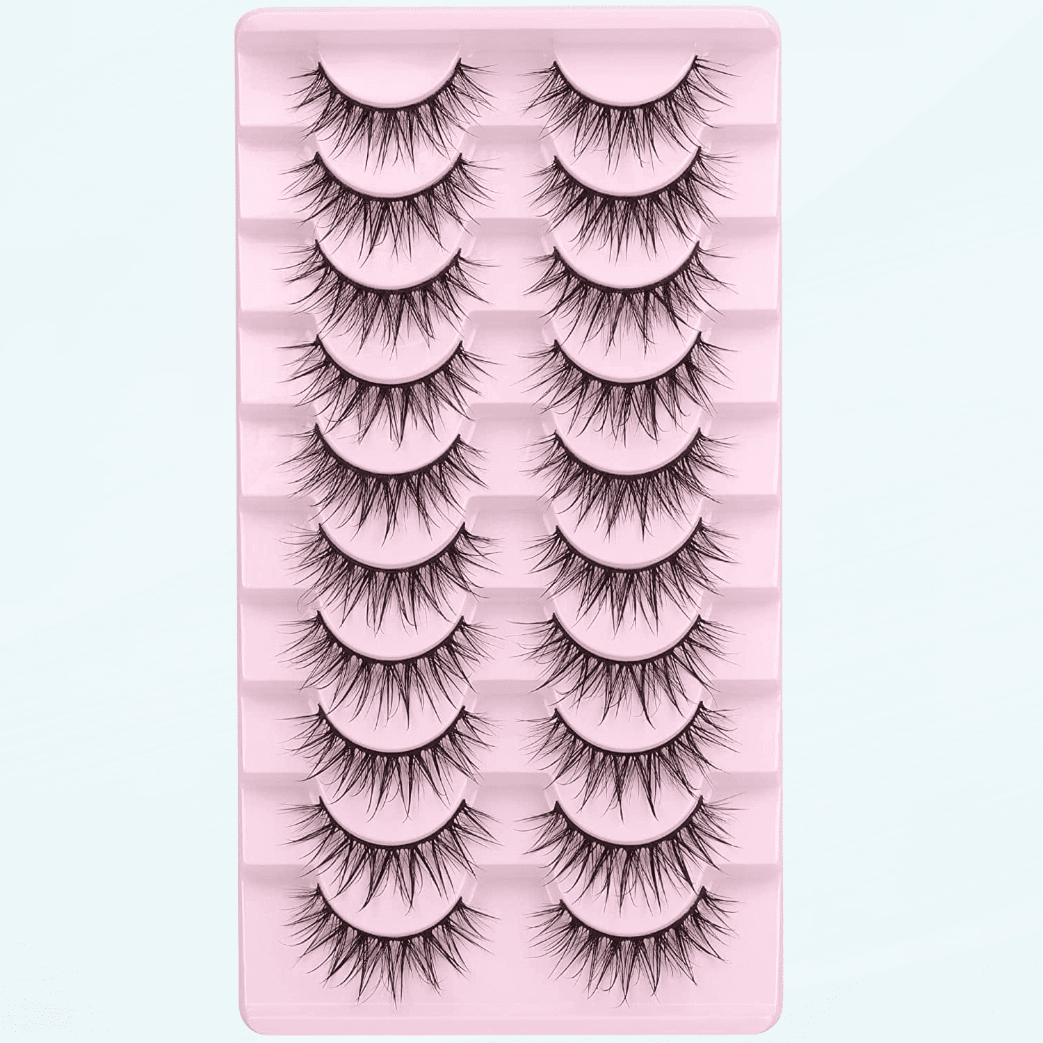 False Eyelashes Wet Lashes Spiky Manga Volume Eyelashes Natural Wispy ...