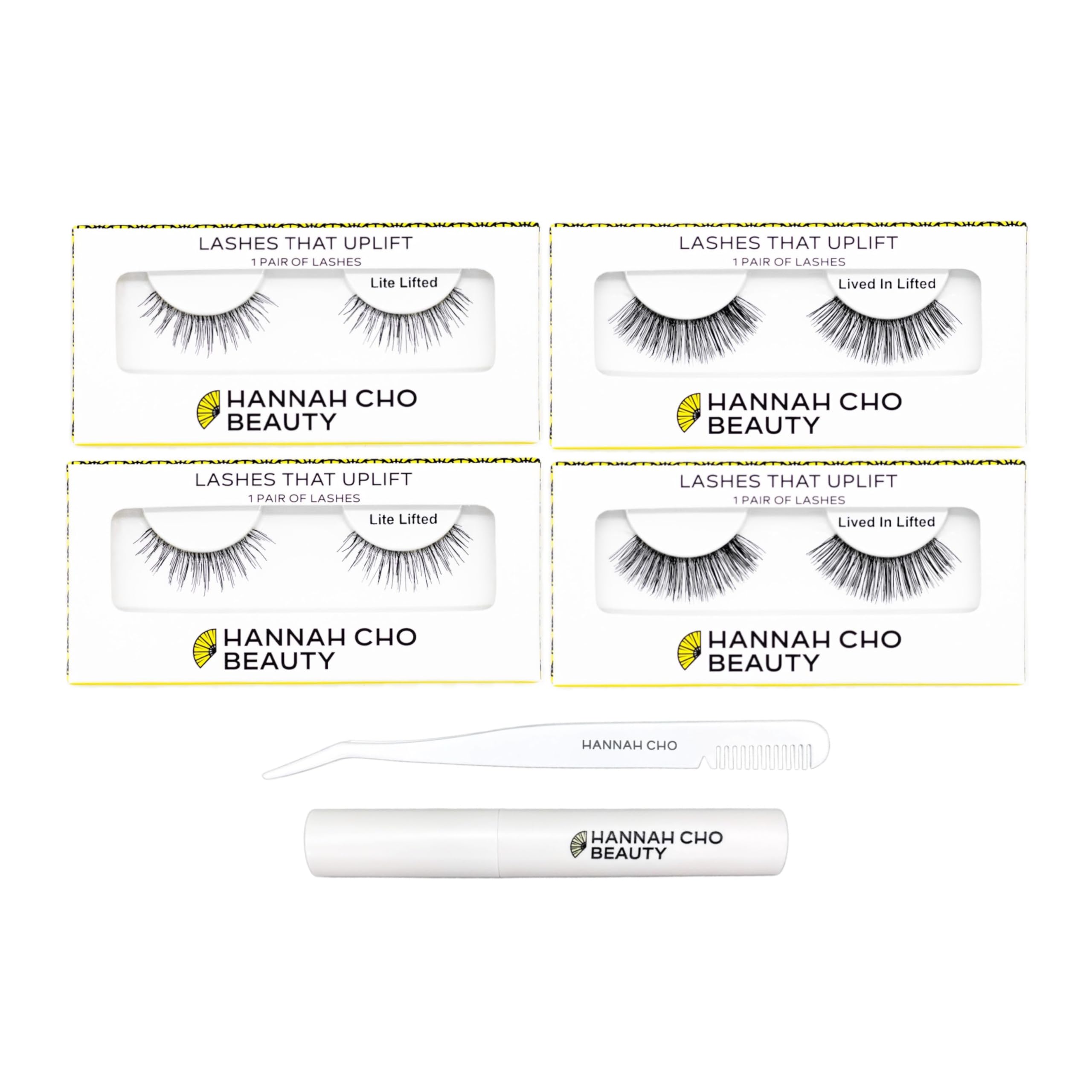 False Lashes for Monolids Starter Kit - Natural Eyelid Lifting Strip ...