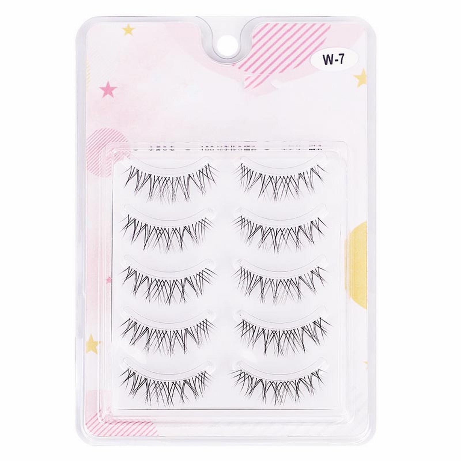 False Lashes Natural Long Lashes 20mm Glitter Eyelash Extensions ...