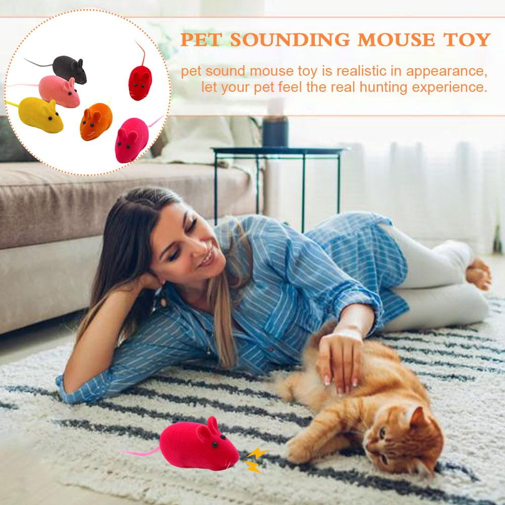 False Mouse Pet Kitten Cat Toy Mini Funny Playing Realistic Pet Toys ...
