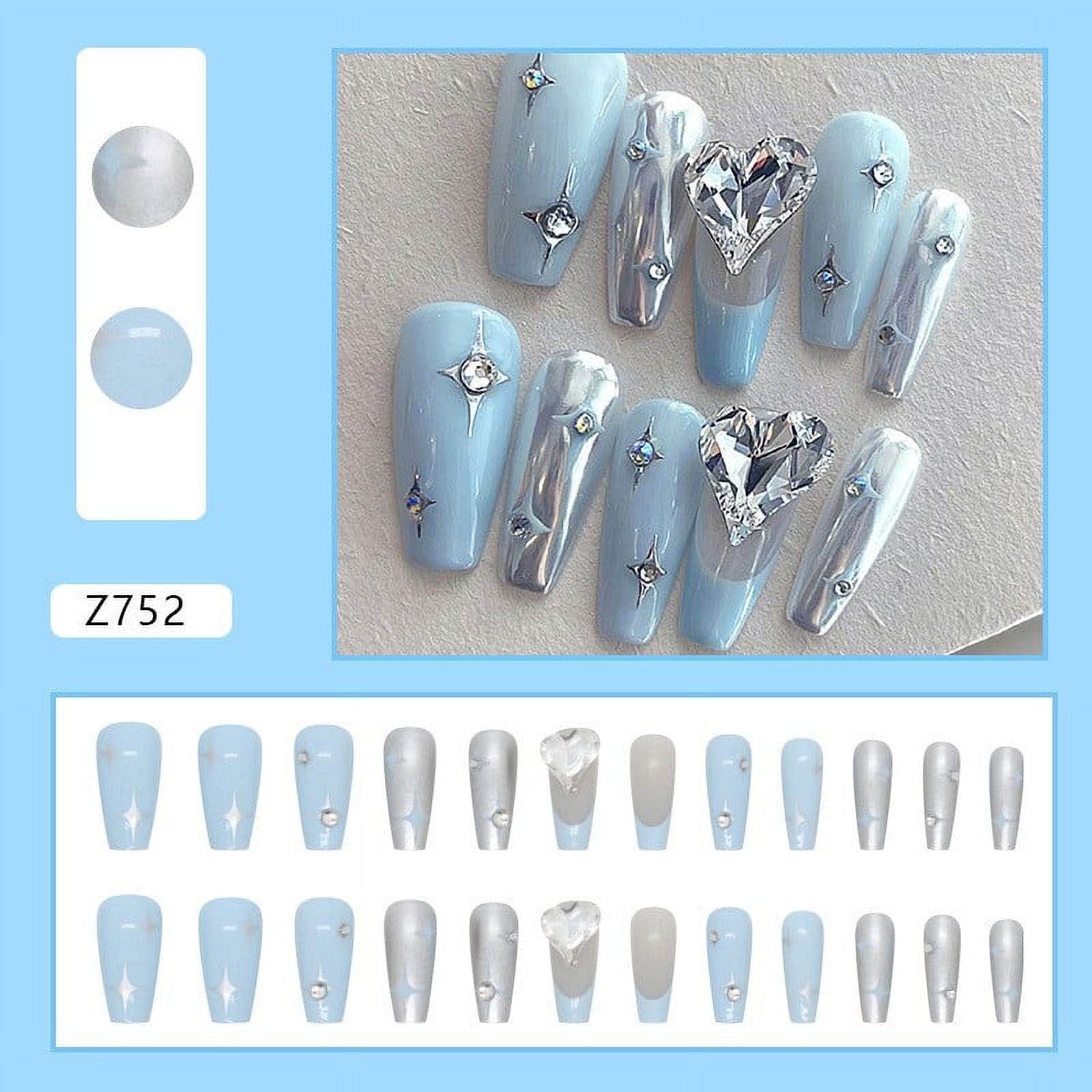 False Nails Set | Advanced Texture | Easy to Wear | Secure Fit ...