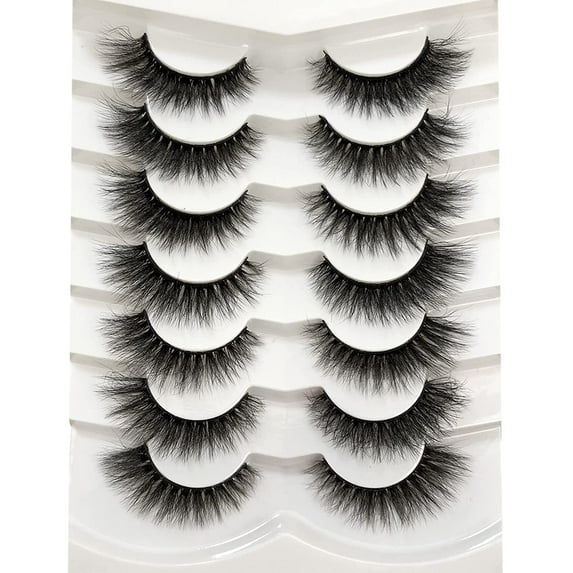 False eyelashes, eye shadow, cat-eye effect, weak quality false eyelash ...