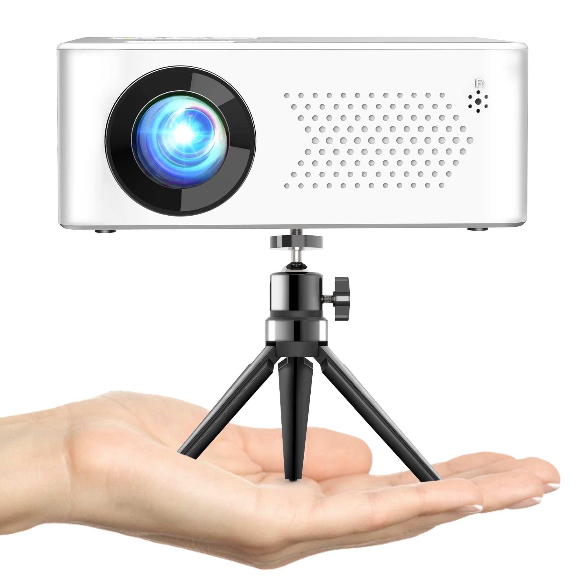 Faltopu Mini Bluetooth Projector with Tripod, 9500LM Full HD 1080P ...