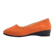 Falts for Women Bowknot Round-Headed Fashionable Casual Large-Size ...