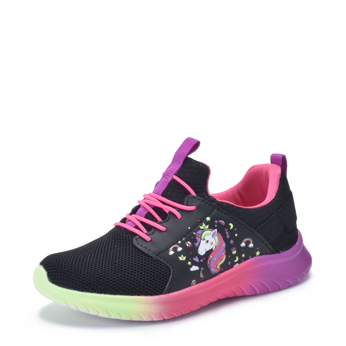 Fam Together Youth Unicorn Slip-On Fashion Sneakers for Girls with ...