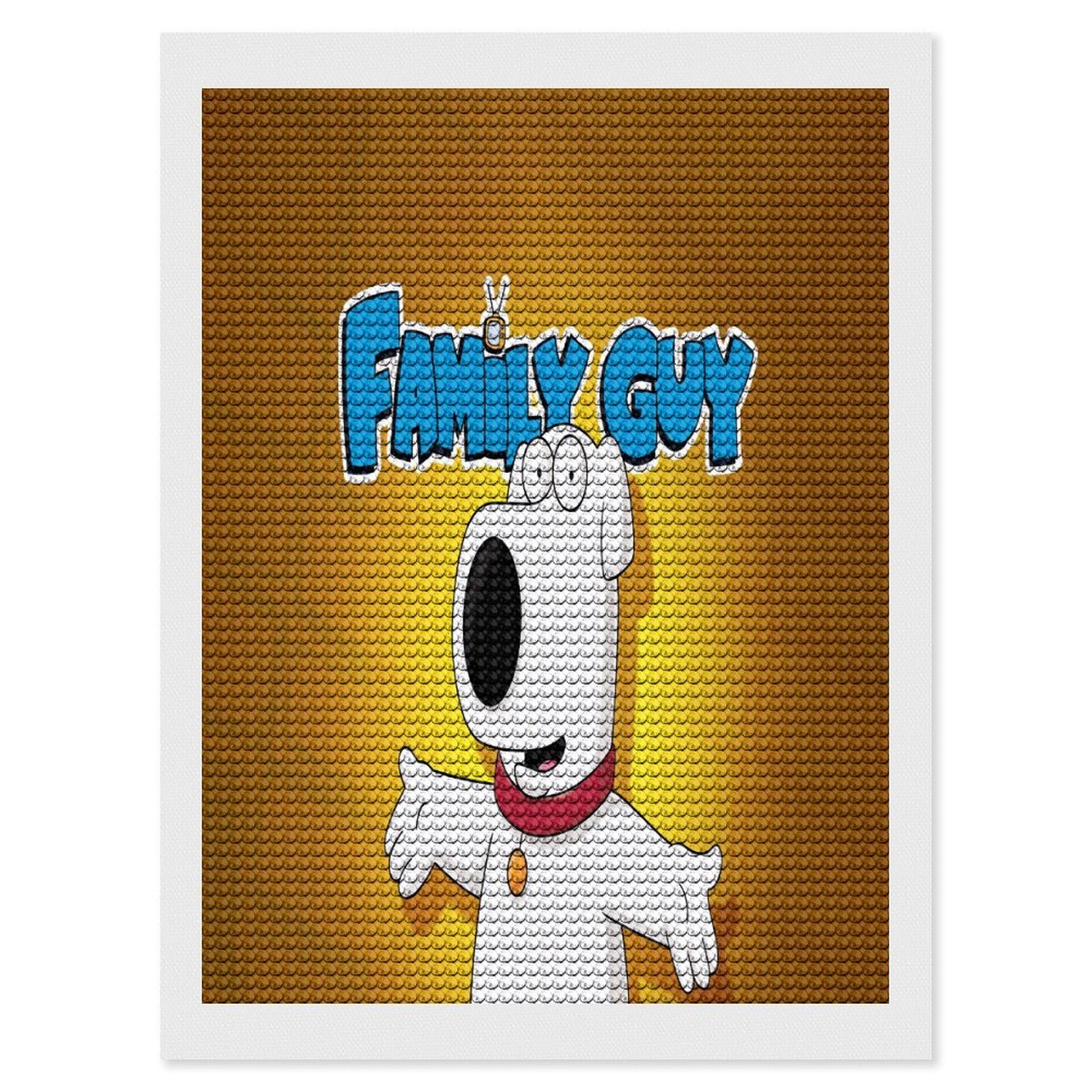 Fam-ily Guy Diamond Art Kits for Adults Kids,DIY 5D Round Full Drill ...