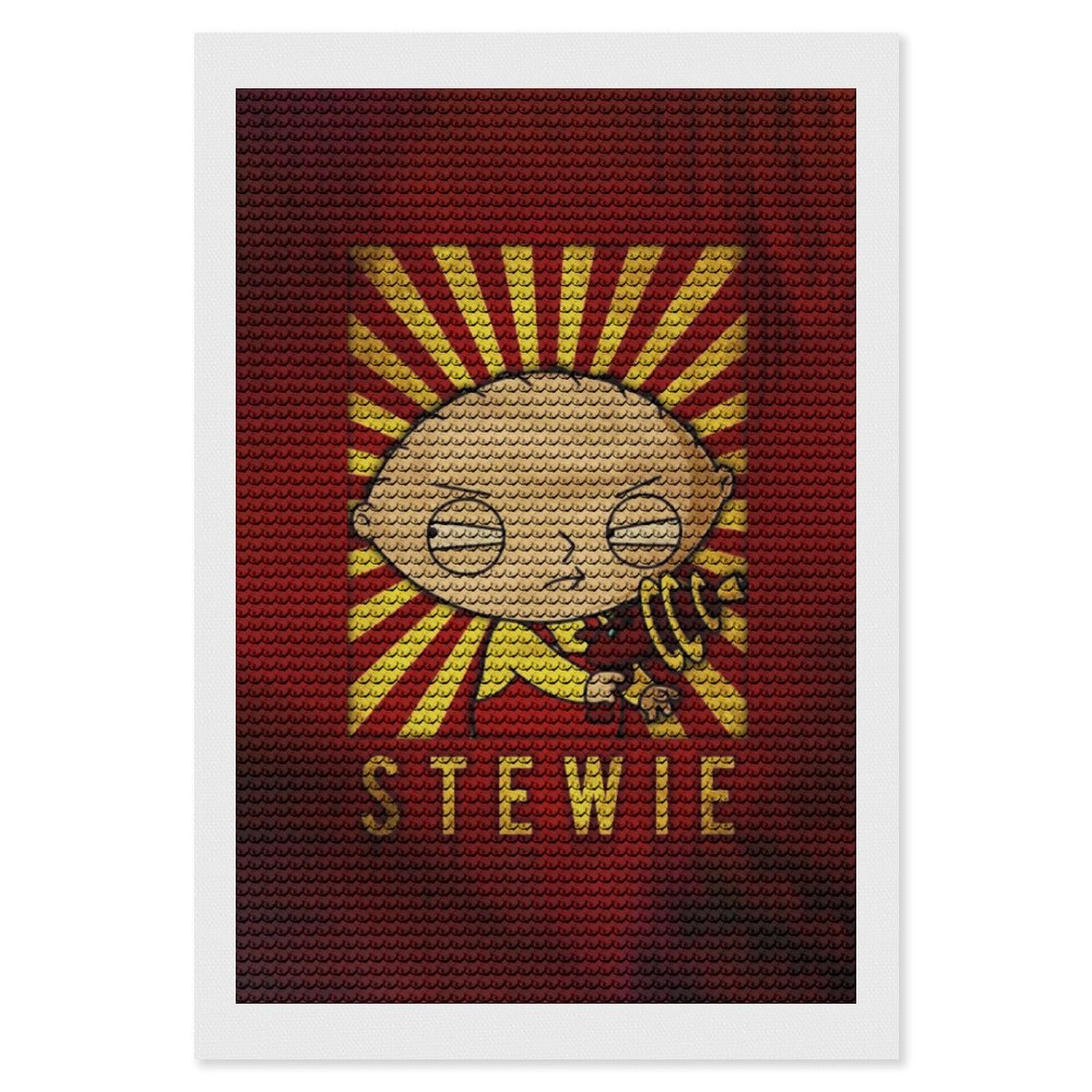 Fam-ily Guy Diamond Art Kits for Adults Kids,DIY 5D Round Full Drill ...