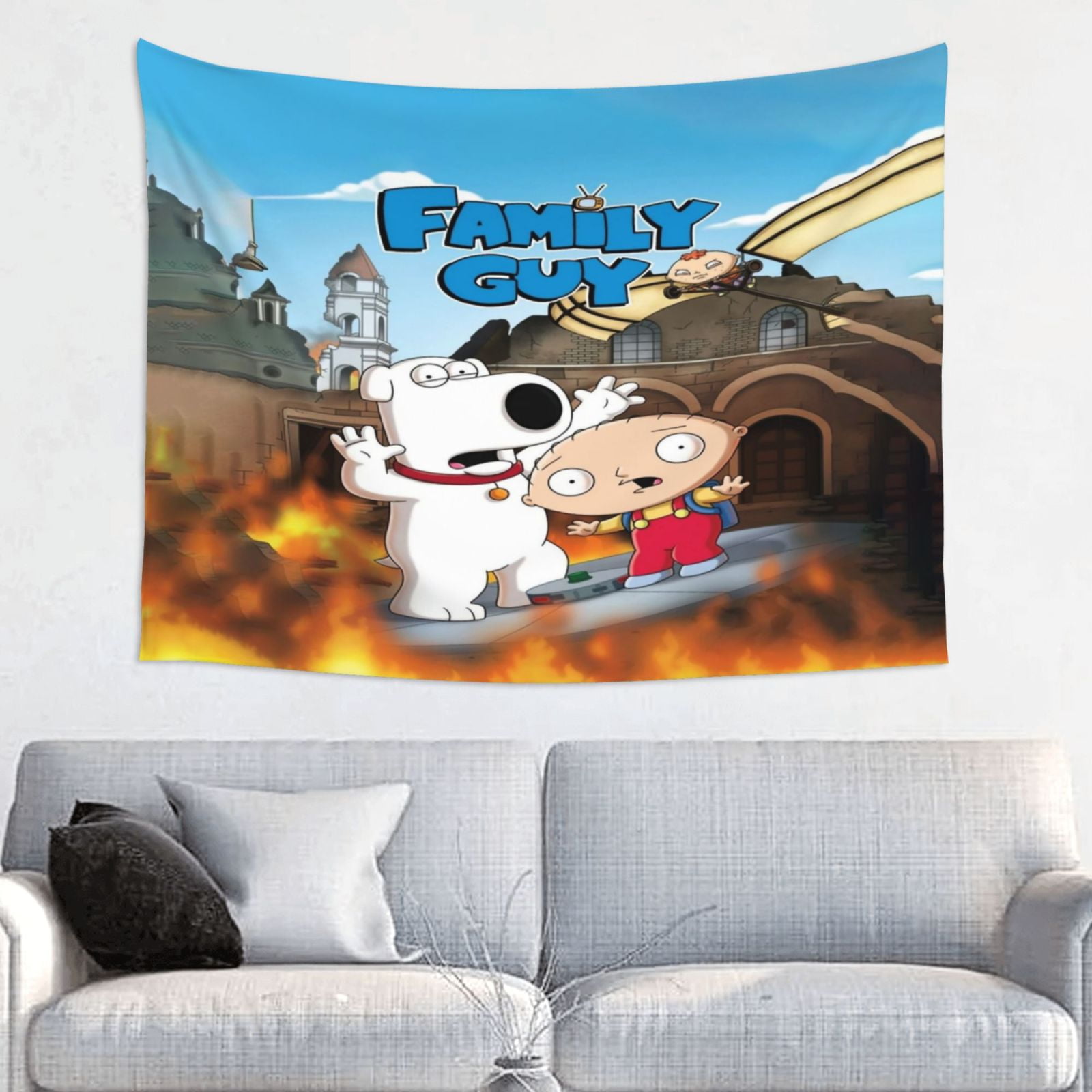 Fam-ily Guy Tapestry Kawaii Tapestry Room Decor Aesthetic Cute Room ...