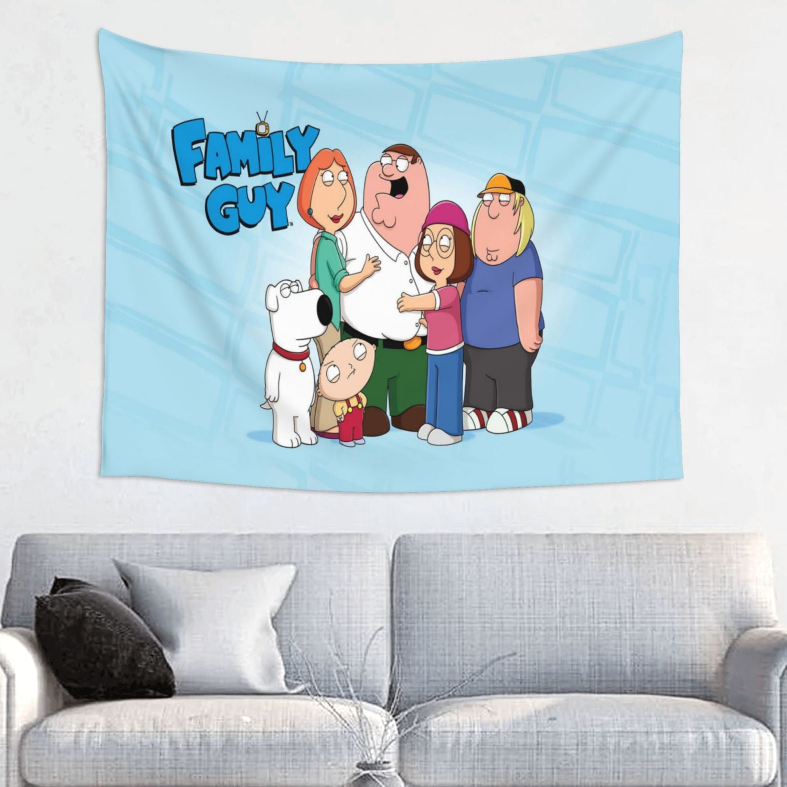 Fam-ily Guy Tapestry Kawaii Tapestry Room Decor Aesthetic Cute Room ...
