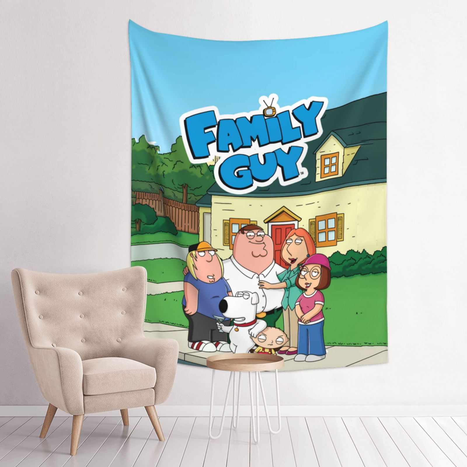 Fam-ily Guy Tapestry Kawaii Tapestry Room Decor Aesthetic Cute Room ...