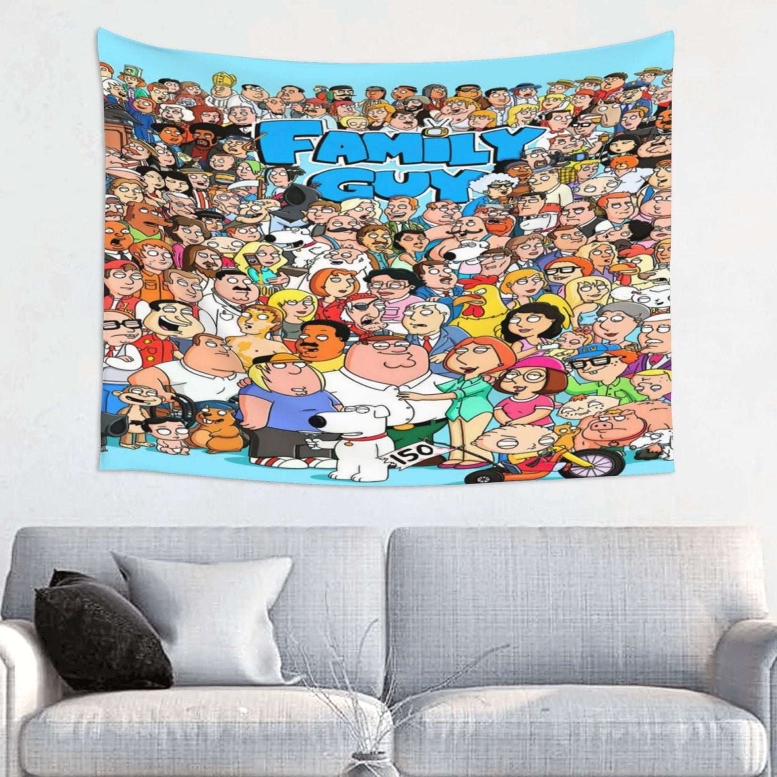 Fam-ily Guy Tapestry Kawaii Tapestry Room Decor Aesthetic Cute Room ...