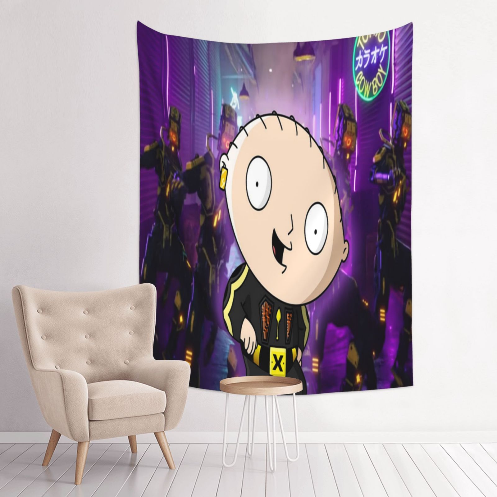 Fam-ily Guy Tapestry Kawaii Tapestry Room Decor Aesthetic Cute Room ...