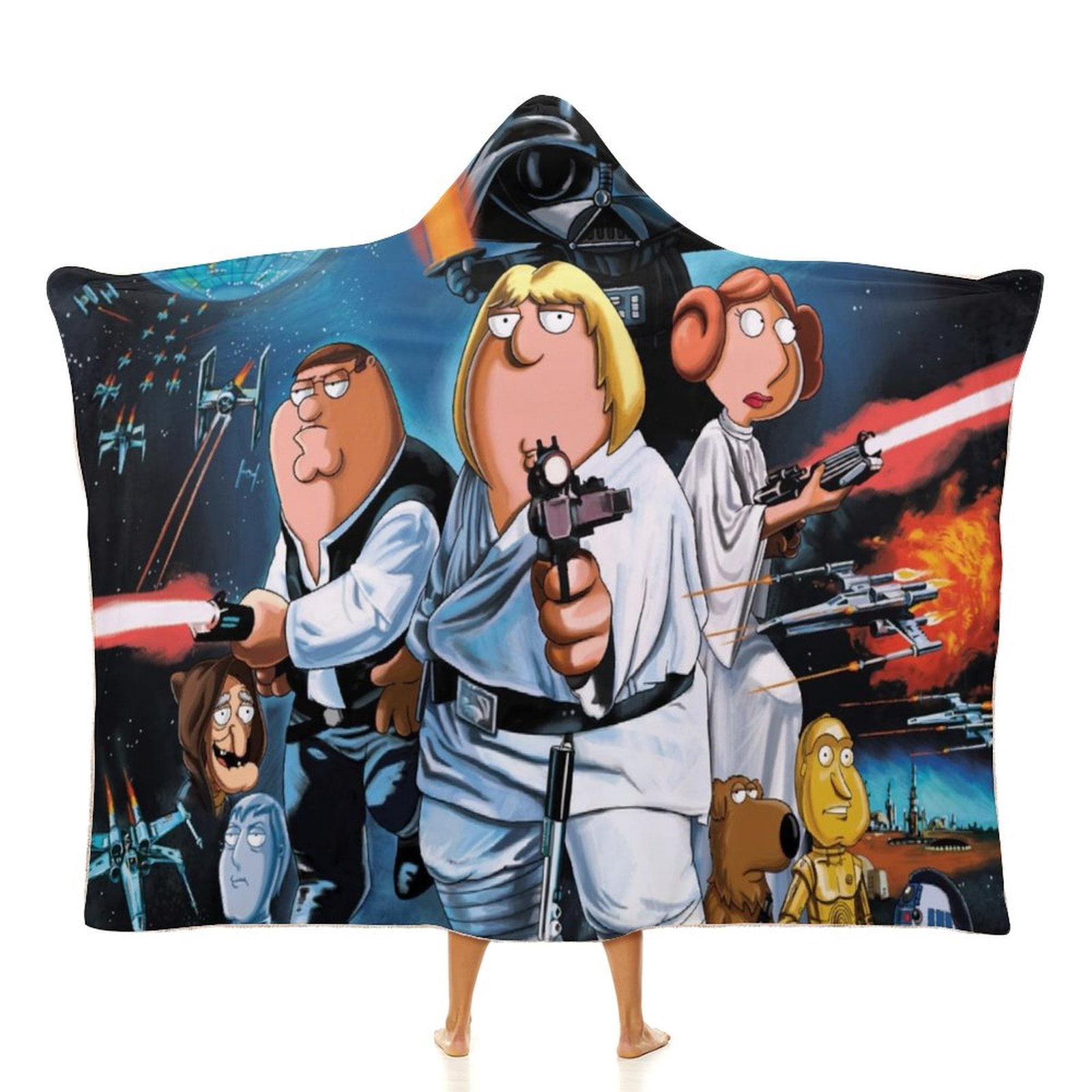 Fam-ily Guy Wearable Hooded Blankets Throw Cloak Blanket for Bed Sofa ...