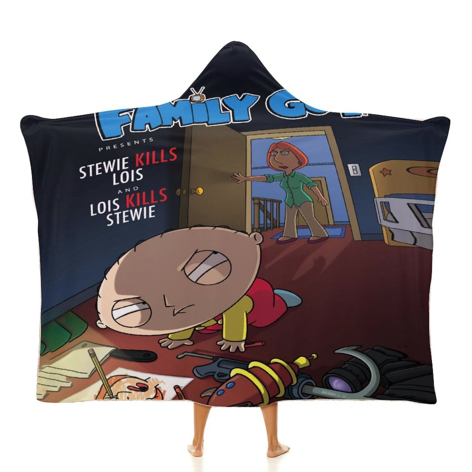 Fam-ily Guy Wearable Hooded Blankets Throw Cloak Blanket for Bed Sofa ...