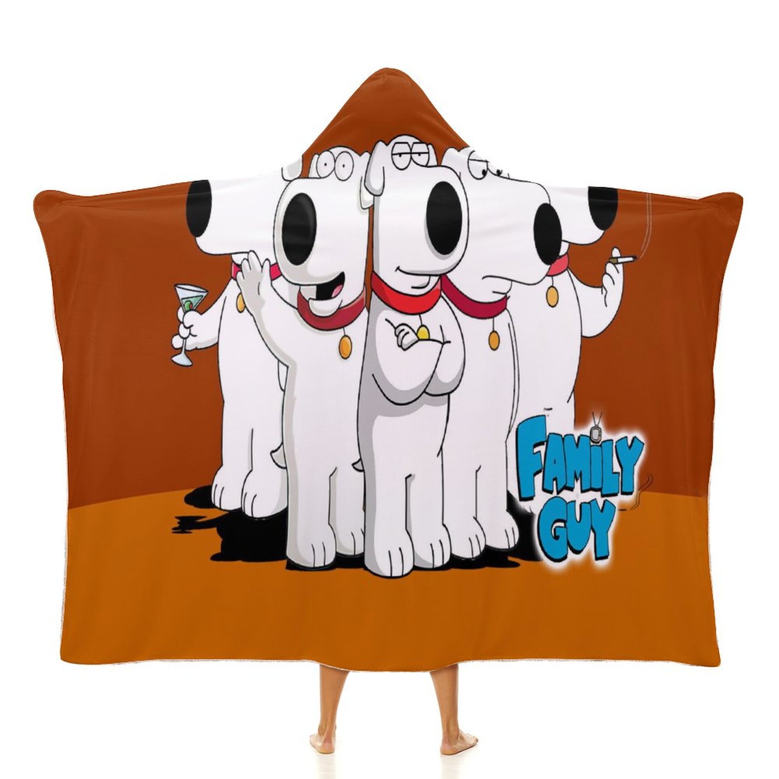 Fam-ily Guy Wearable Hooded Blankets Throw Cloak Blanket for Bed Sofa ...
