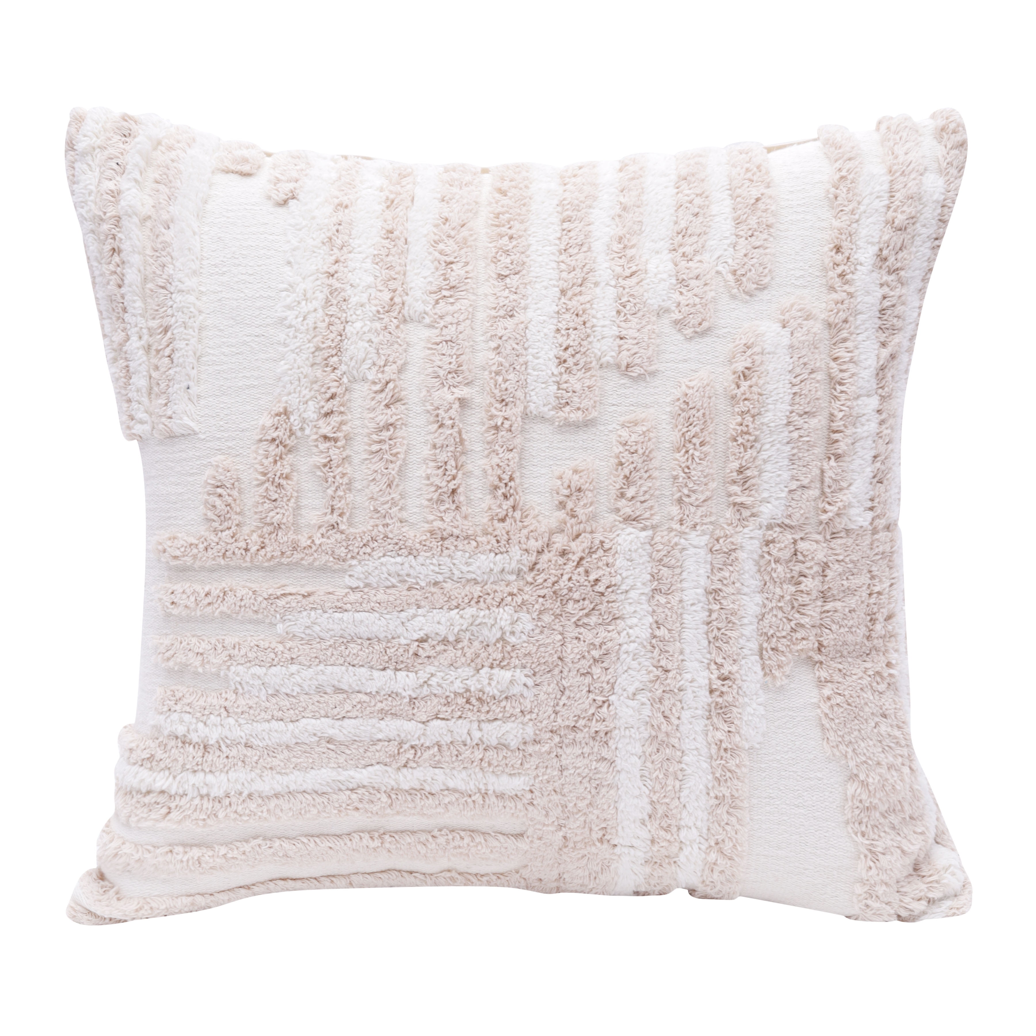 Ox Bay Cream/White Stacy Garcia Abstract Geometric Shag Decorative ...