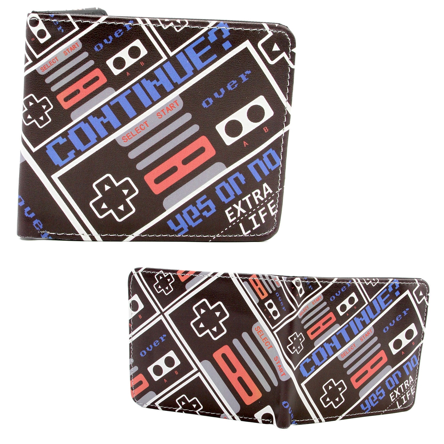 Famicom Controller - NES 4x5" Bi-Fold Wallet - Walmart.com