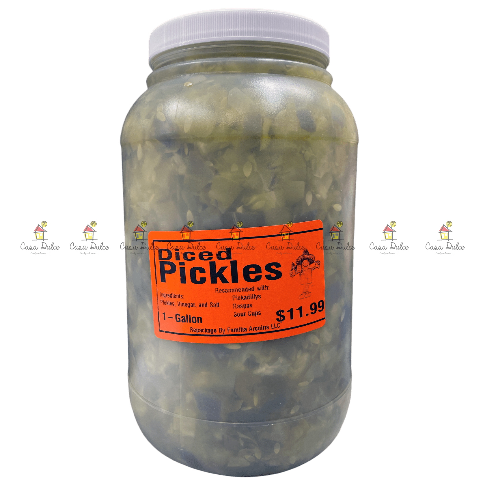 Familia Arcoiris Fam. Arc. - Diced Pickle Jar 4/1gal - Walmart.com