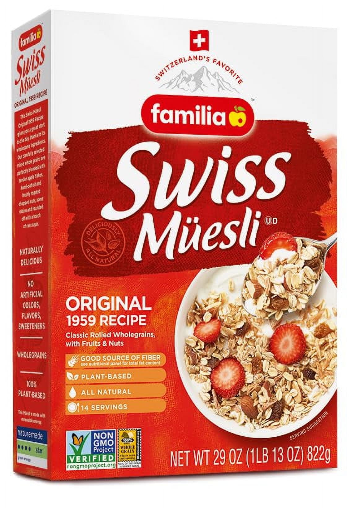 Familia Swiss Muesli Cereal, Original Recipe 29 Ounce Box (29 Ounce ...