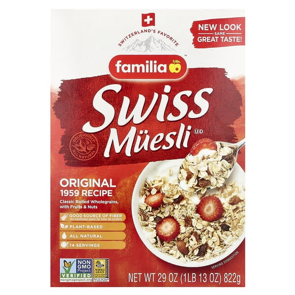 Familia, Swiss Muesli, Original 1959 Recipe, 29 oz Pack of 4 - Walmart.com