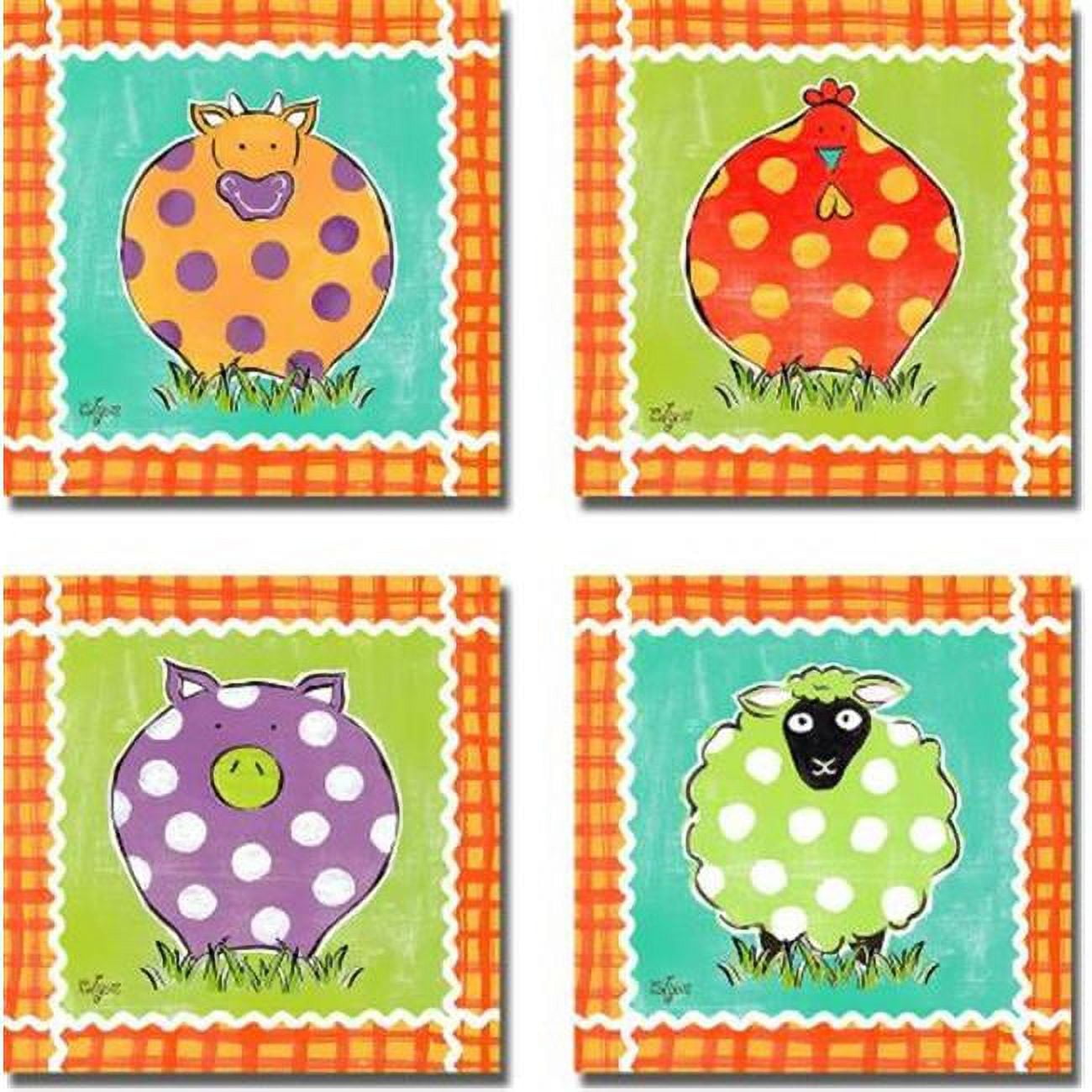 Familiar Friends Collection Cow, Hen, Pig, & Sheep by Rebecca Lyon ...