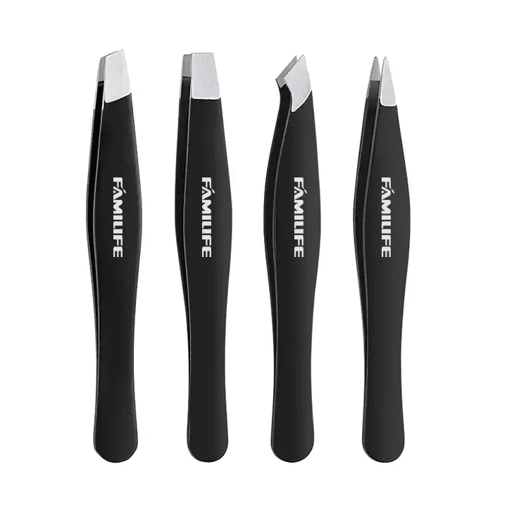 Familife Facial Hair Remover Tool Kit Stainless Steel Precise Eyebrow ...