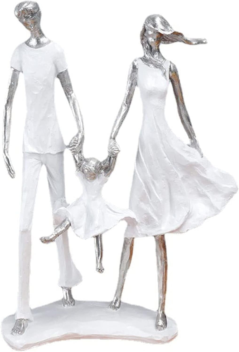 Family of 3 Figurines, Resin Family Statue Parents and Kids Statues ...