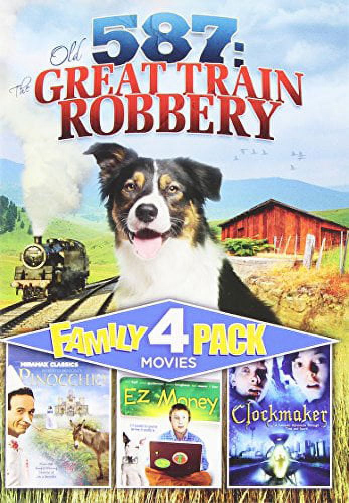 Pre-Owned Family 4 Pack: Old 587 - The Great Train Robbery/Pinocchio/EZ Money/Clockmaker ...