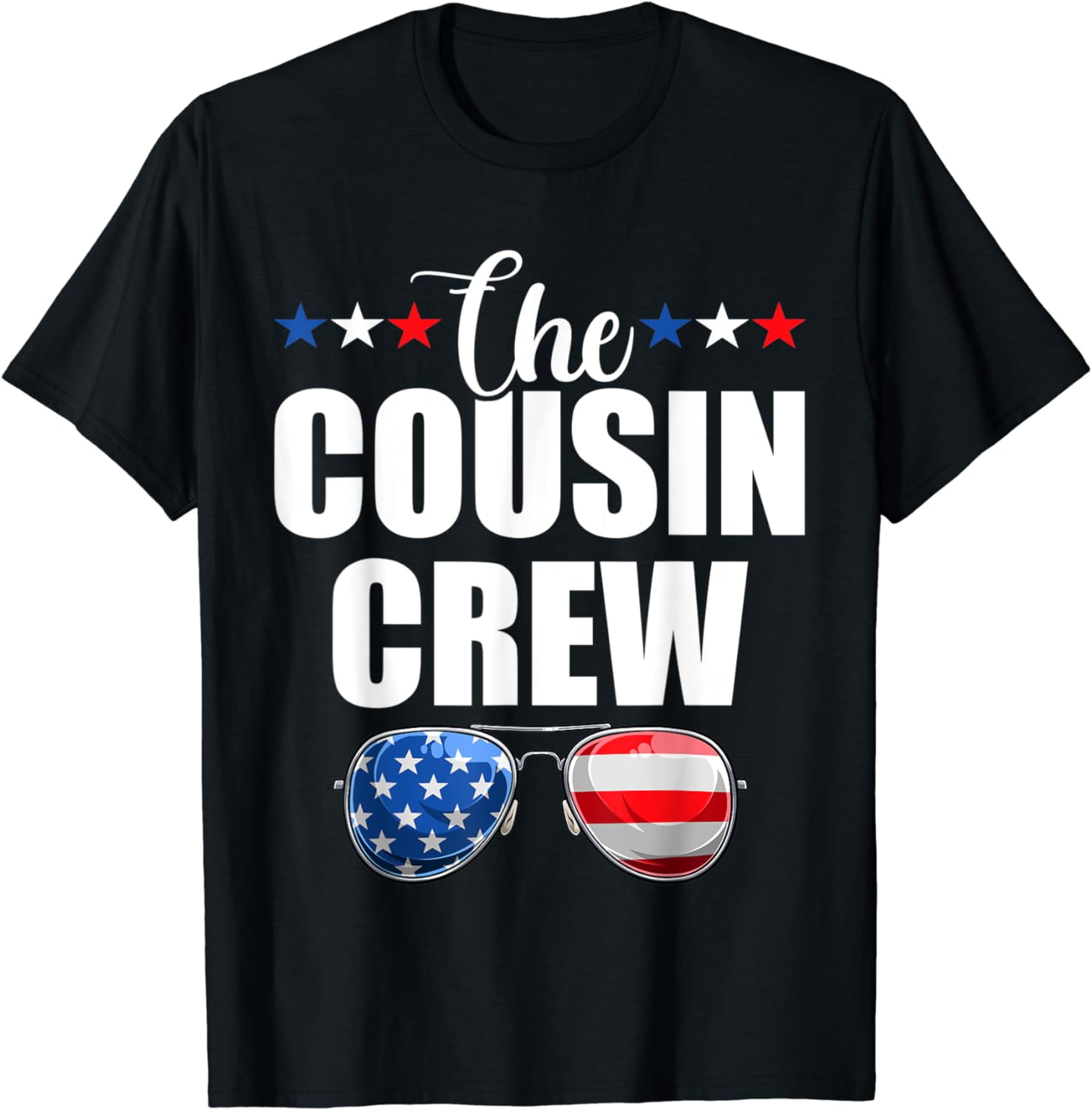 Family 4th Of July Shirts Matching Cousin Crew American Flag T-Shirt ...
