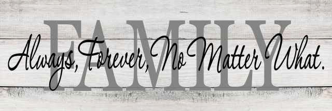 Family Always, Forever… Farmhouse Rustic Looking Home Decor Wood Sign ...