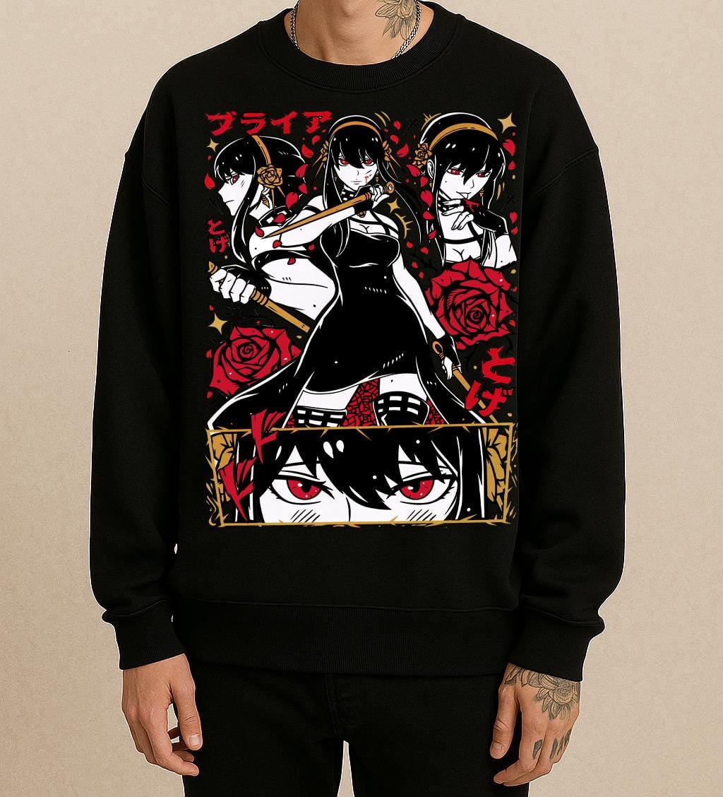 Family Anime Sweatshirt, Cute Waifu Psychic Girl, Secret Agent Action ...