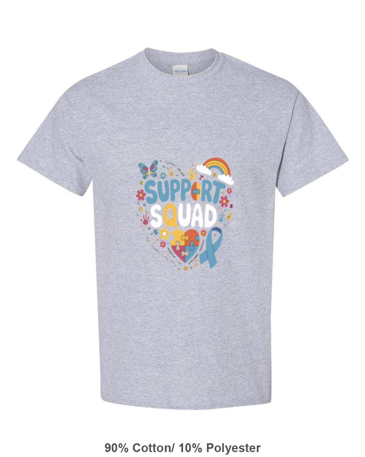Family Autism Support Squad For Neurodiversity Awareness Unisex T-Shirt ...