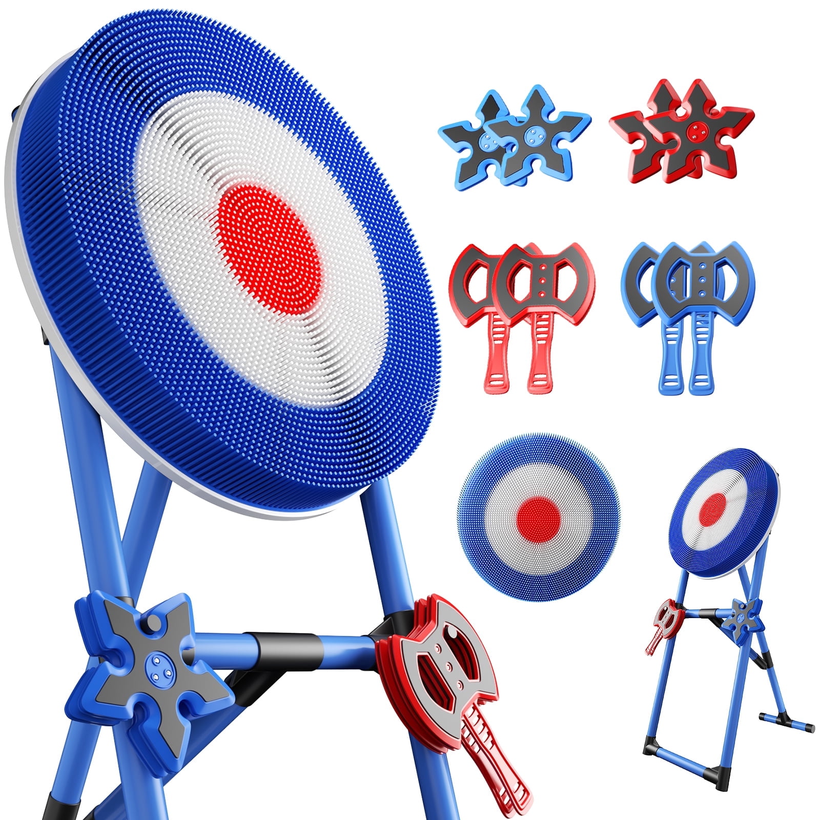 Family Axe Throwing Game with 4 Axes & 4 Darts for Kids & Adults,Axe ...