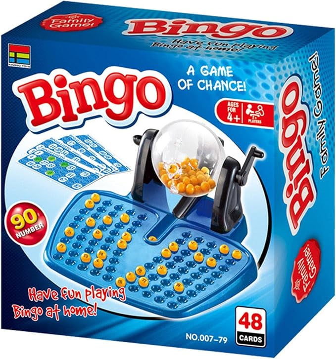 Family Bingo Game Set, Traditional Lottery Bingo Game Toy, Comes with ...