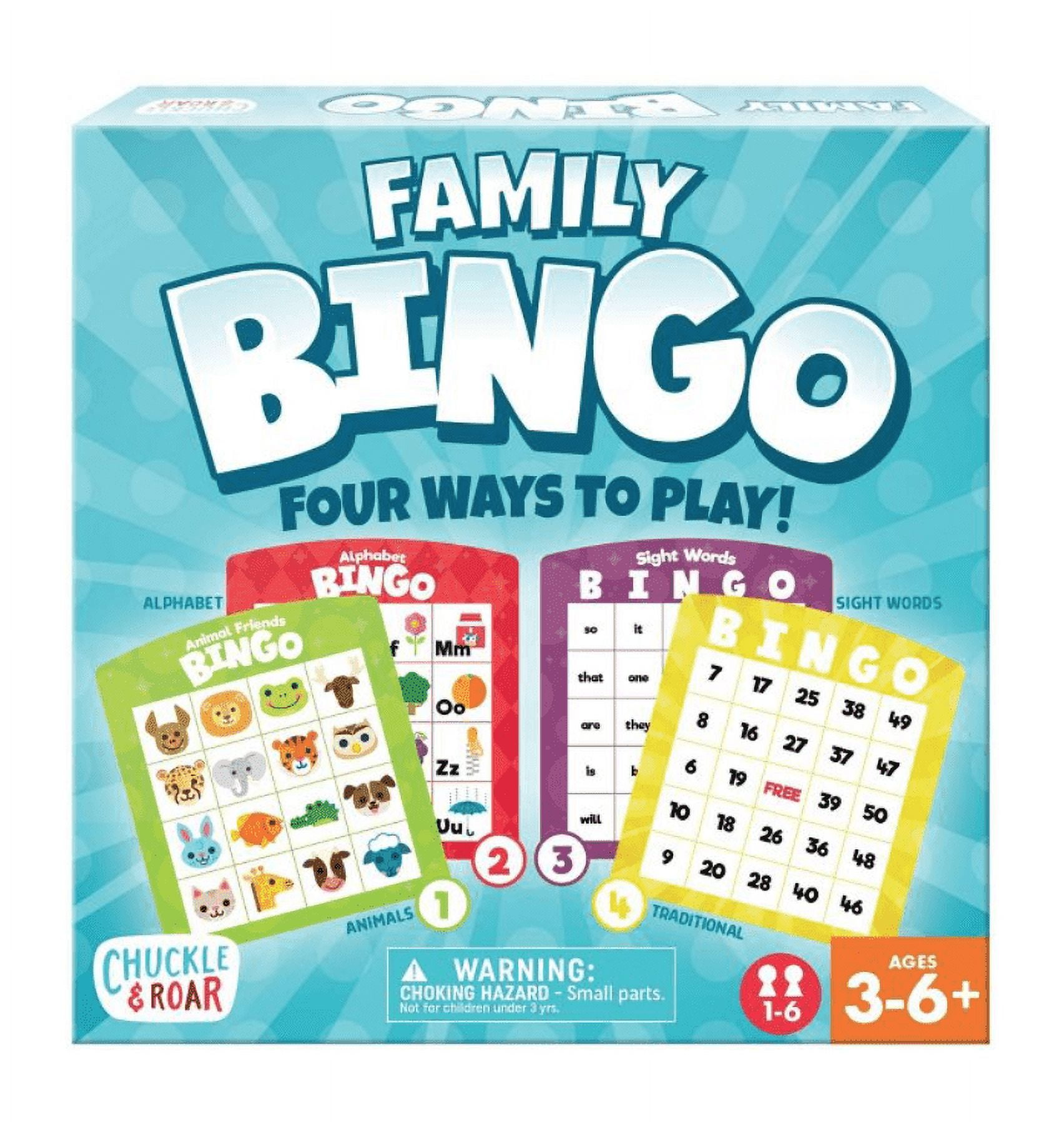 Family Bingo - Kids Educational Bingo Game, Christmas Gifts for Kids ...