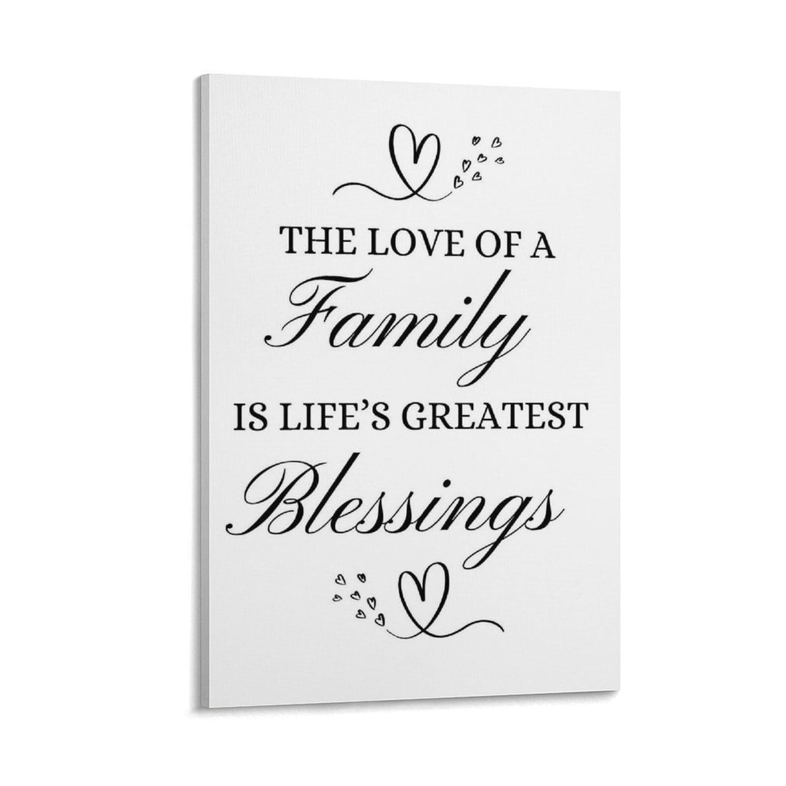 Family Blessings Poster, Family Quote, Family Art Print, Housewarming ...