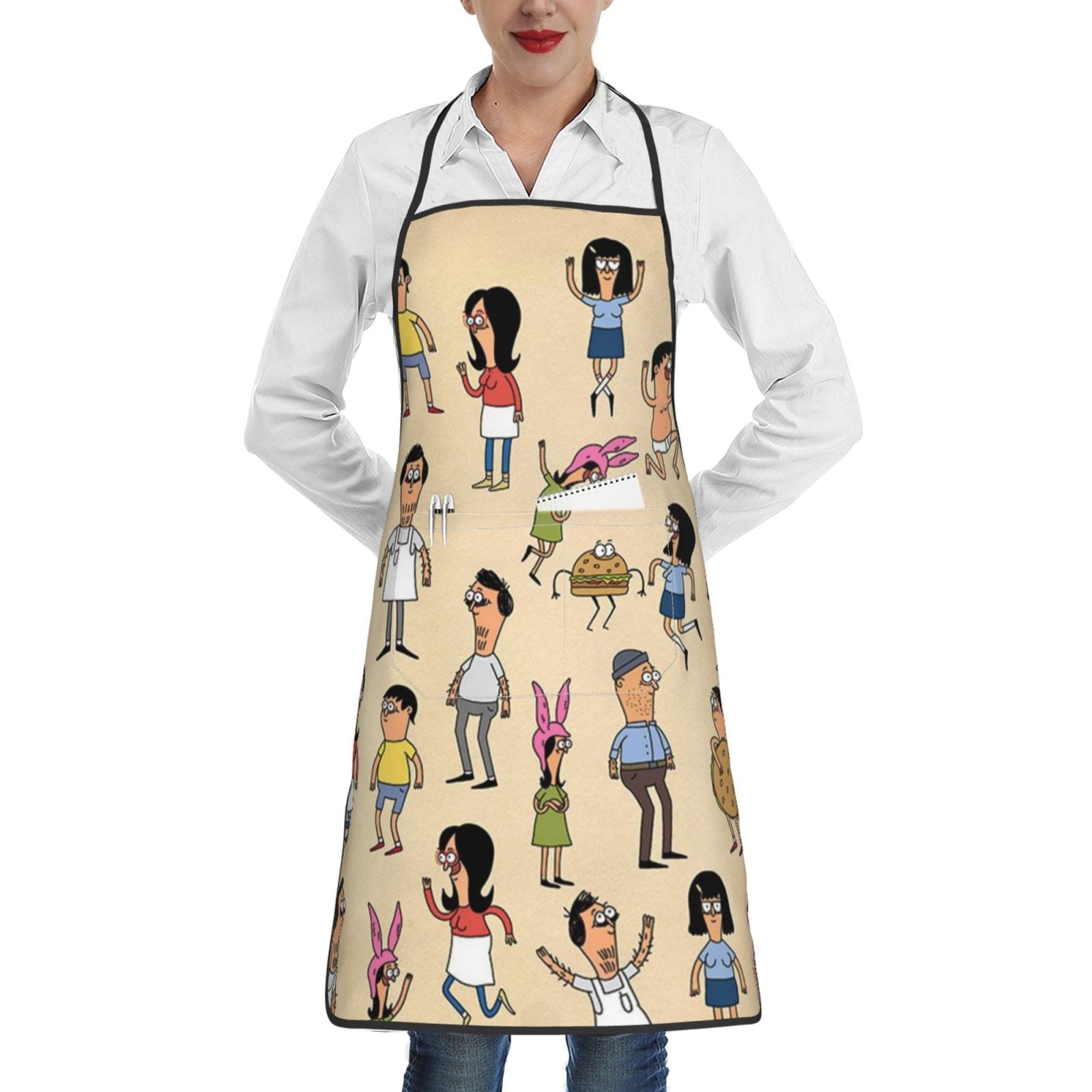 Family Bob's Burgers Cartoon Waterproof Apron Home Decor Kitchen ...