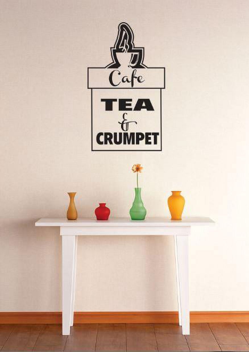 Family Cafe Tea and crumpet Cute Signs Wall Decal Decoration Cafe Tea ...