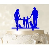 Family Cake Topper Personalized Silhouette Cake Topper Color Option ...