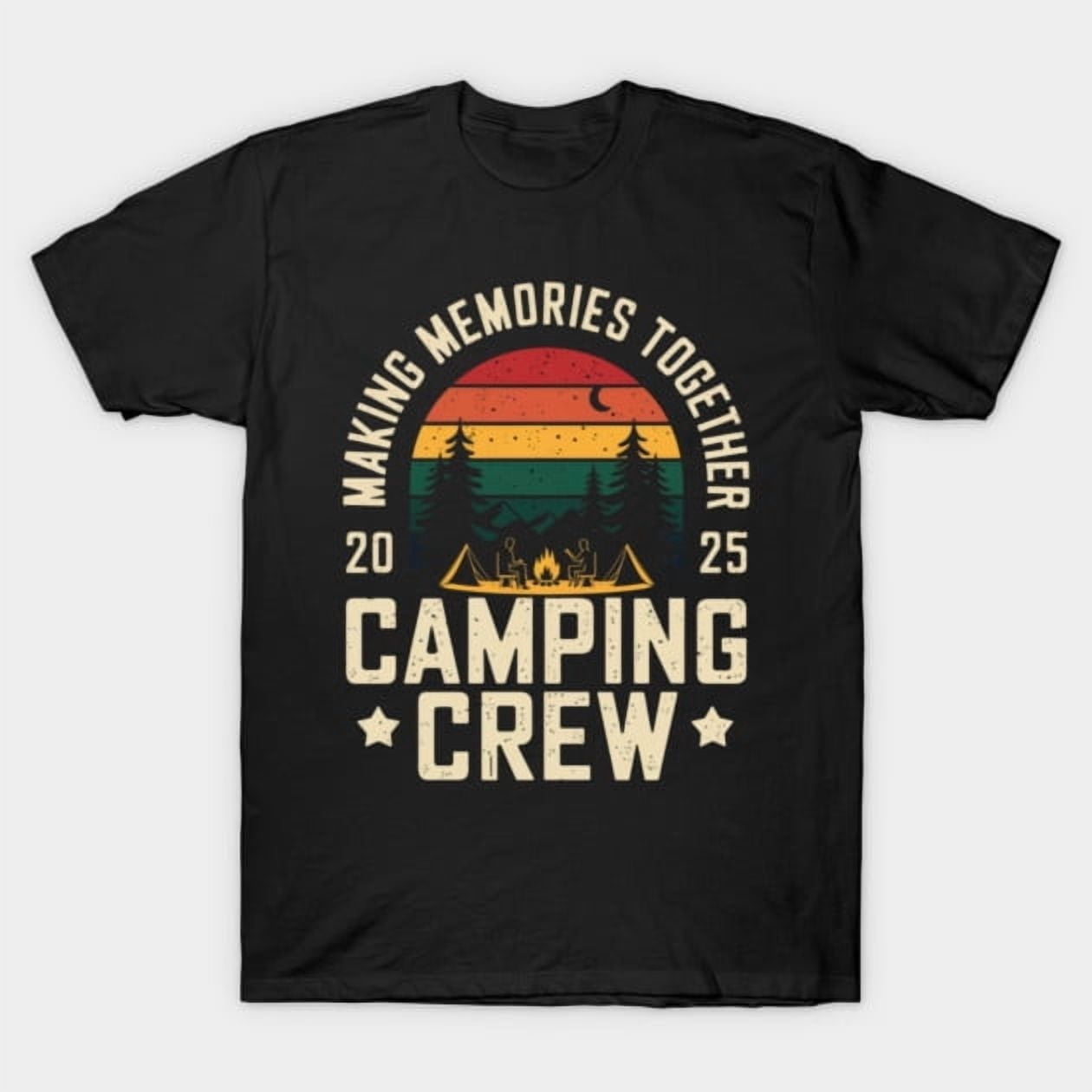 Family Camping Crew 2025 Outdoor Adventure Matching Graphic, H47056 ...