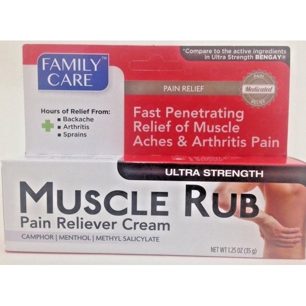 Family Care Maximum Strength Pain Relieving Muscle Rub 1.25 oz ...